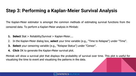 Ppt A Step By Step Guide To Conducting Survival Analysis In Minitab Powerpoint Presentation