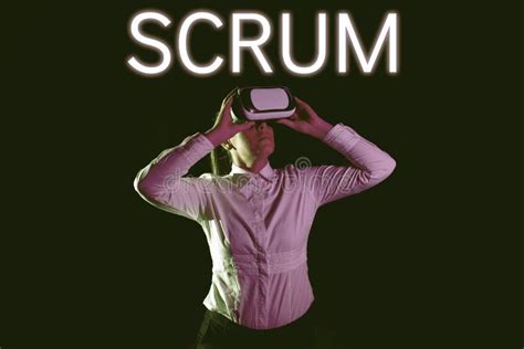 Text Showing Inspiration Scrum Concept Meaning Handwriting As Distinct From Print Written