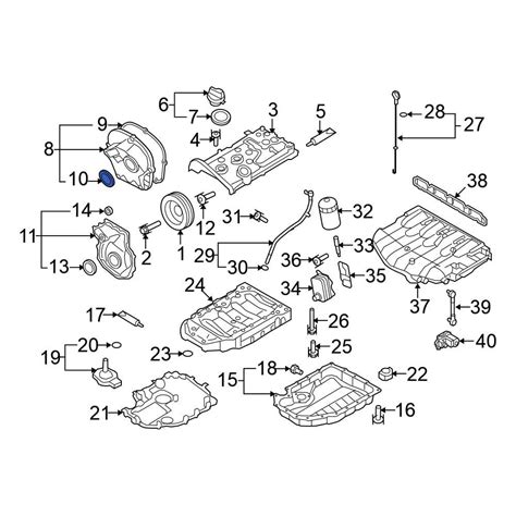 Volkswagen OE 06H103483C - Engine Timing Cover Gasket