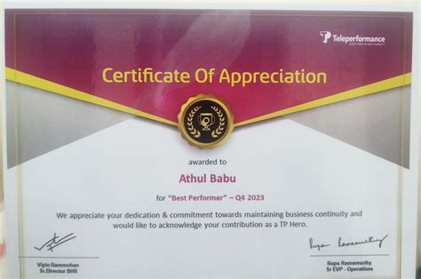 athul babu on linkedin teleperformance
