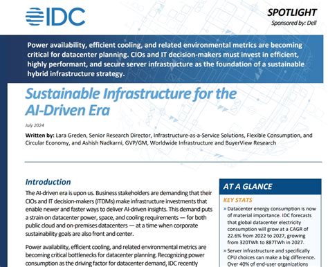 Sustainable Infrastructure For The Ai Driven Era Techinformed
