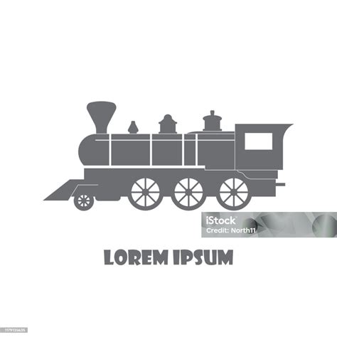 기차 복고풍 증기 기관차 오래된 빈티지 스타일 벡터 아이콘 엠블럼 배너 증기 기관차에 대한 스톡 벡터 아트 및 기타 이미지