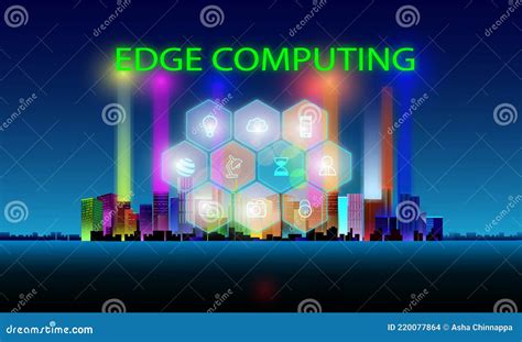 Edge Computing Icon In Trendy Design Style Edge Computing Icon Isolated On White Background