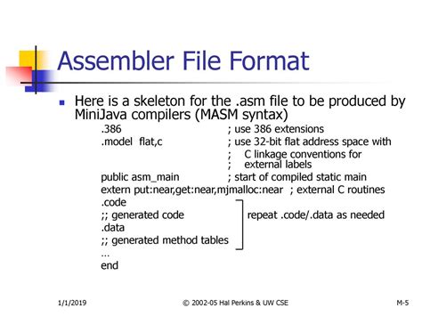 Running MiniJava Basic Code Generation And Bootstrapping Ppt Download