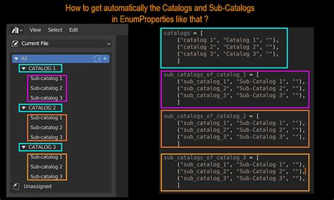Asset Browser Put Catalogs And Sub Catalogs In Separate