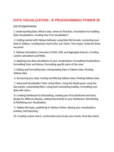 Data Visualization R Programming Power Bi Pdf Menu Computing Microsoft Excel