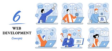 웹 개발 코딩 및 프로그래밍 창조 디지털 소프트웨어 모바일 데스크톱 플랫폼 Html에 대한 스톡 벡터 아트 및 기타 이미지