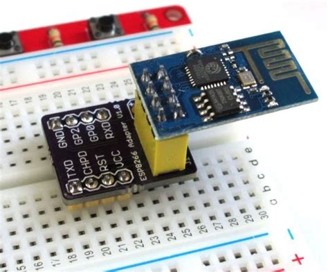 ESP And Breadboard Adapter External LED Control