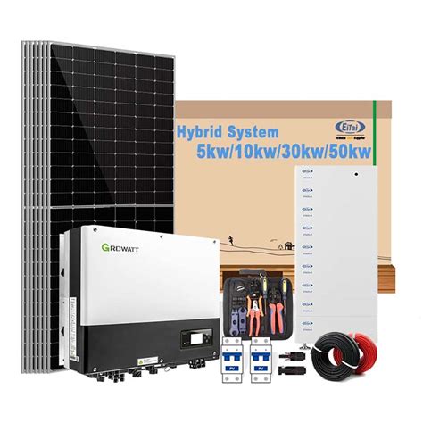 Portable 5kw 10kw Solar Battery Energy Storage Hybrid Systems Panel