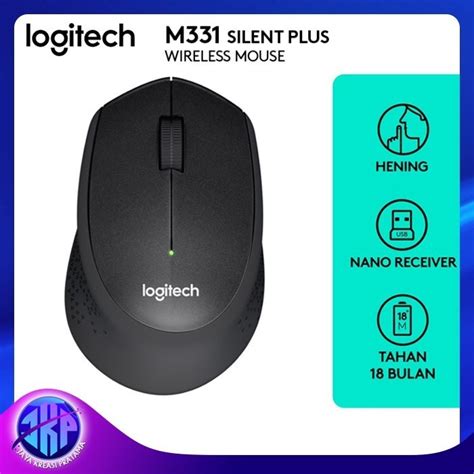 Jual Logitech M331 Silent Plus Wireless Mouse Shopee Indonesia