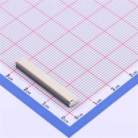 Fpc连接器0 5间距 54pin前插后翻h2 0贴片 Kh Fpc0 5 H2 0smt 54p Qchf Hdmi Type C Sma Connector