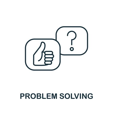Problem Solving Icon From Machine Learning Collection Simple Line