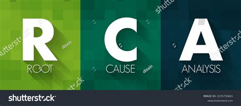 Rca Root Cause Analysis Method Problem Stock Vector Royalty Free 2235750641 Shutterstock