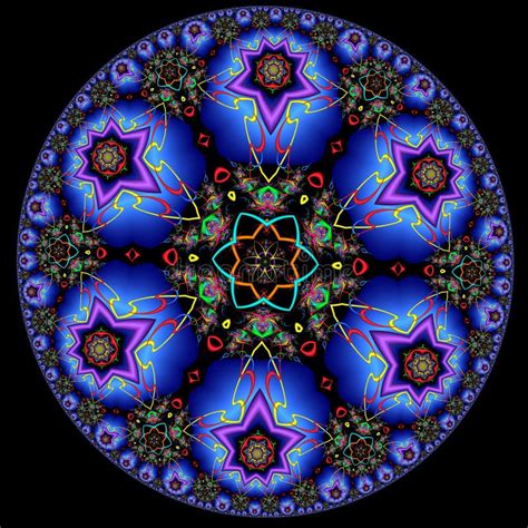 Circular Fractal Stock Vector Illustration Of Orbicular 92786146