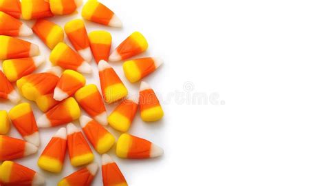 Candy Corn Is A Small Pyramid Shaped Candy Divided Into Three