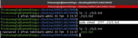 Örneklerle Linuxta Chmod Komutu Nasıl Kullanılır Linux Data Linux