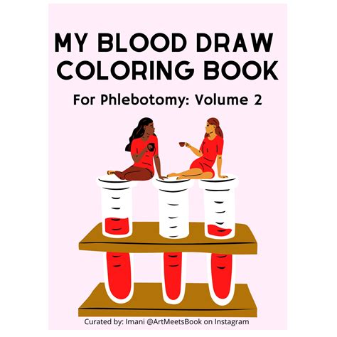 Blood Draw Coloring Book For Phlebotomy Etsy
