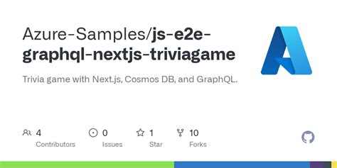 Github Azure Samplesjs E2e Graphql Nextjs Triviagame Trivia Game With Nextjs Cosmos Db
