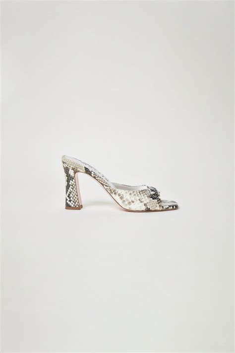 Rita Mule In Python Leather Marcia Wear