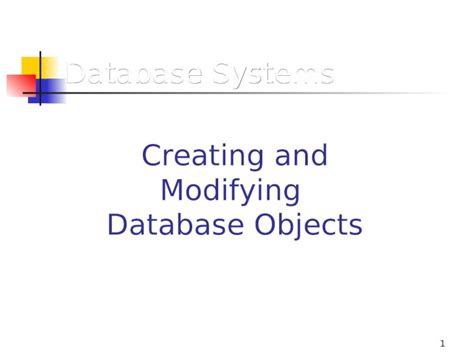 (PPT) 1 Creating and Modifying Database Objects. 2 An Oracle database consists of multiple user ...