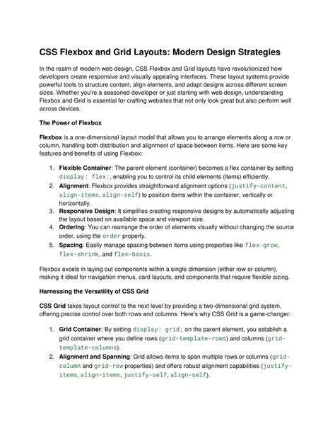 Ppt Css Flexbox And Grid Layouts Modern Design Strategies 1