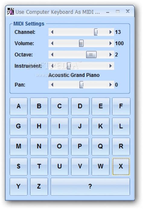 Use Computer Keyboard As MIDI Musical Instruments Software Download Softpedia