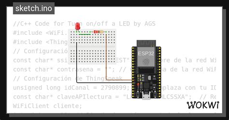 Ags Gs Sti Encendido Led Iot Wokwi Esp32 Stm32 Arduino Simulator