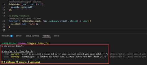 How To Use Typescript Eslintno Unused Vars