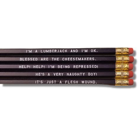 Monty Python Quote Pencils Chicalookate
