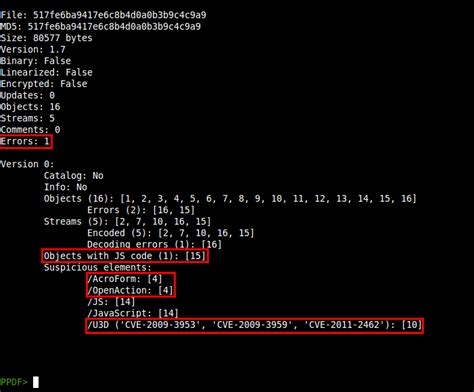 Static Analysis Of A CVE PDF Exploit Eternal Todo Com