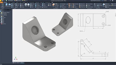 Inventor Beginner Tutorial 2 3d Model Basic Youtube