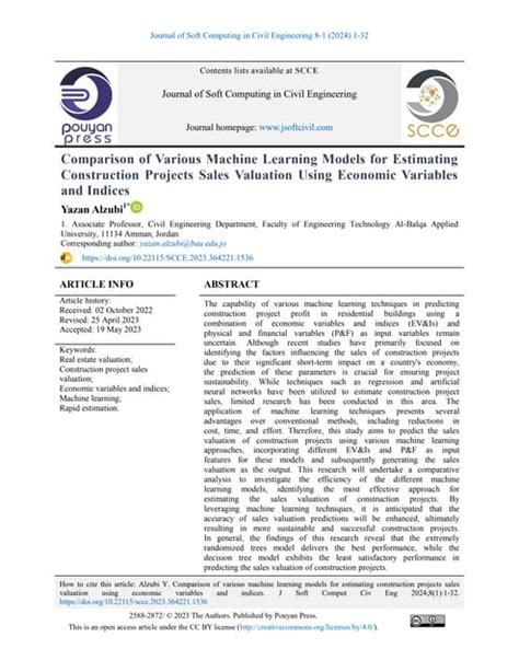 Comparison Of Various Machine Learning Models For Estimating Construction Projects Sales
