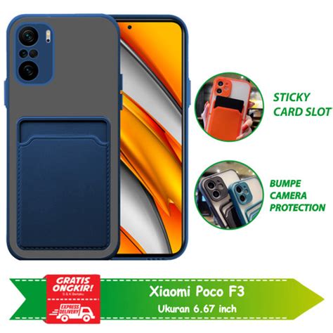 Jual Casing Softcase Simpan Kartu Card Slot Xiaomi Poco F G Holder Biru Poco F G