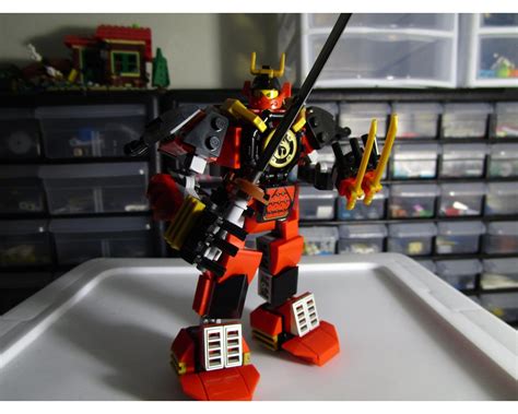 Lego Moc Samurai Mech Mod By Beezysmeezy Rebrickable Build With Lego