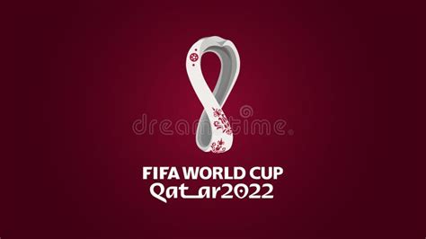 Logotipo Vectorial De La Copa Mundial De Qatar 2022 Foto Editorial