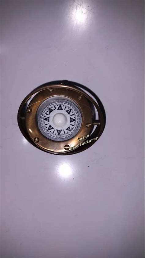Brass Small Gimbal Compass In Brown Antique Size 3 Inch At ₹ 900