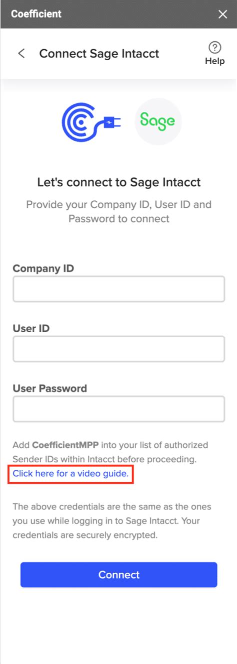 Connect Sage Intacct To Excel Step By Step Tutorial With Coefficient