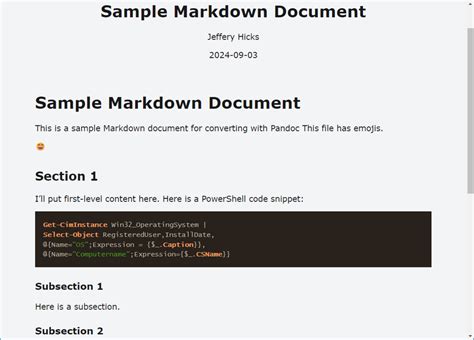 Creating Pandoc Powershell Tools • Buttondown
