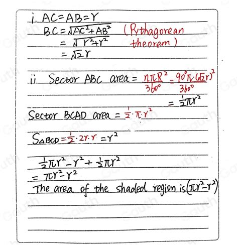 solved the diagram shows a circle with centre a and radius r