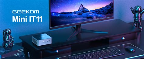 GEEKOM Mini PC Mini IT11 Mini Computer Core I7 11390H Windows 11 Pro Support 4K UHD Dual WiFi 6