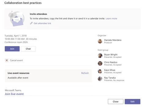 Microsoft Teams Hide Attendee List Design Talk