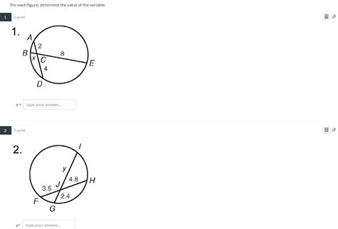 Solved For Each Figure Determine The Value Of The Variable Chegg