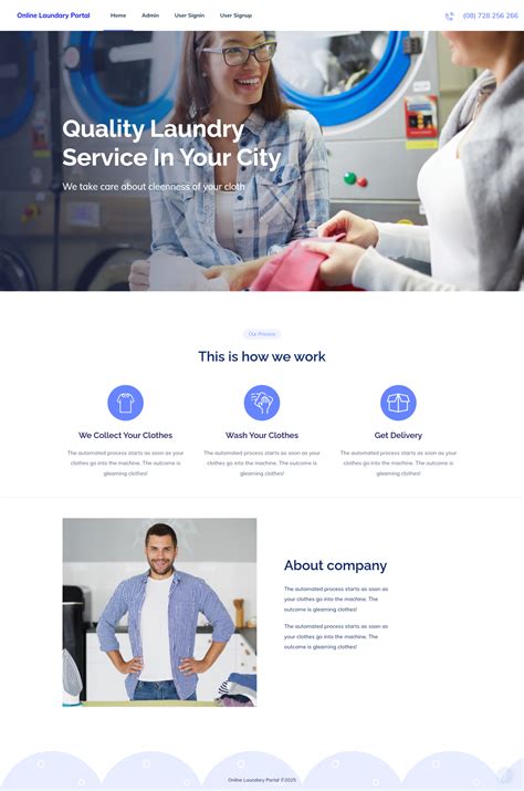 Online Laundry Portal Using Python Django Online Laundry Management Project Python Django
