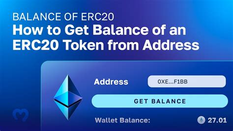 Balance Of Erc20 How To Get Balance Of An Erc20 Token From Address