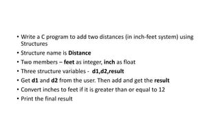 Structures C Programming Union Basic Programming PPT