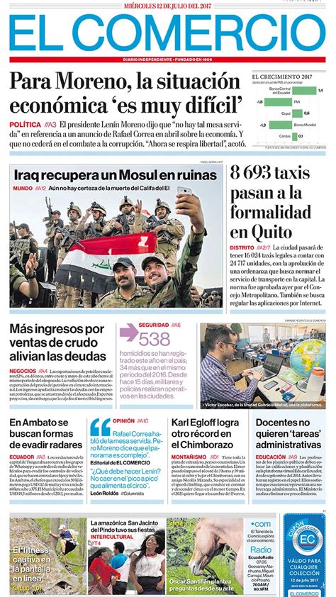 El Comercio Ecuador Miércoles 12 De Julio De 2017 Infobae