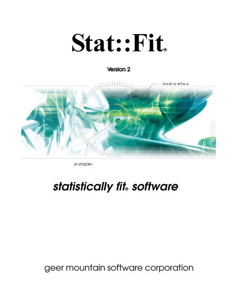 Stat Fit Asd Statfit I User Guide Statfit Æ Version 2
