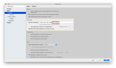 How To Visually Wrap Lines At Tab Width In Intellij Stack Overflow