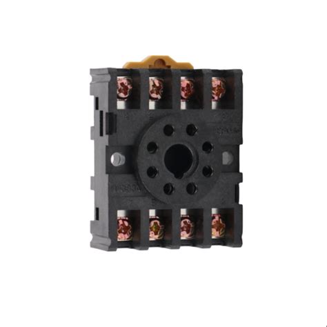 PF083A 8 Pin Round Relay Base Socket Holder Black Plastic Socket Base Shopee Philippines
