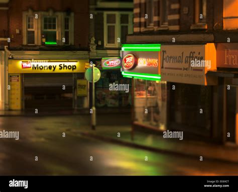 City Street Corner At Night